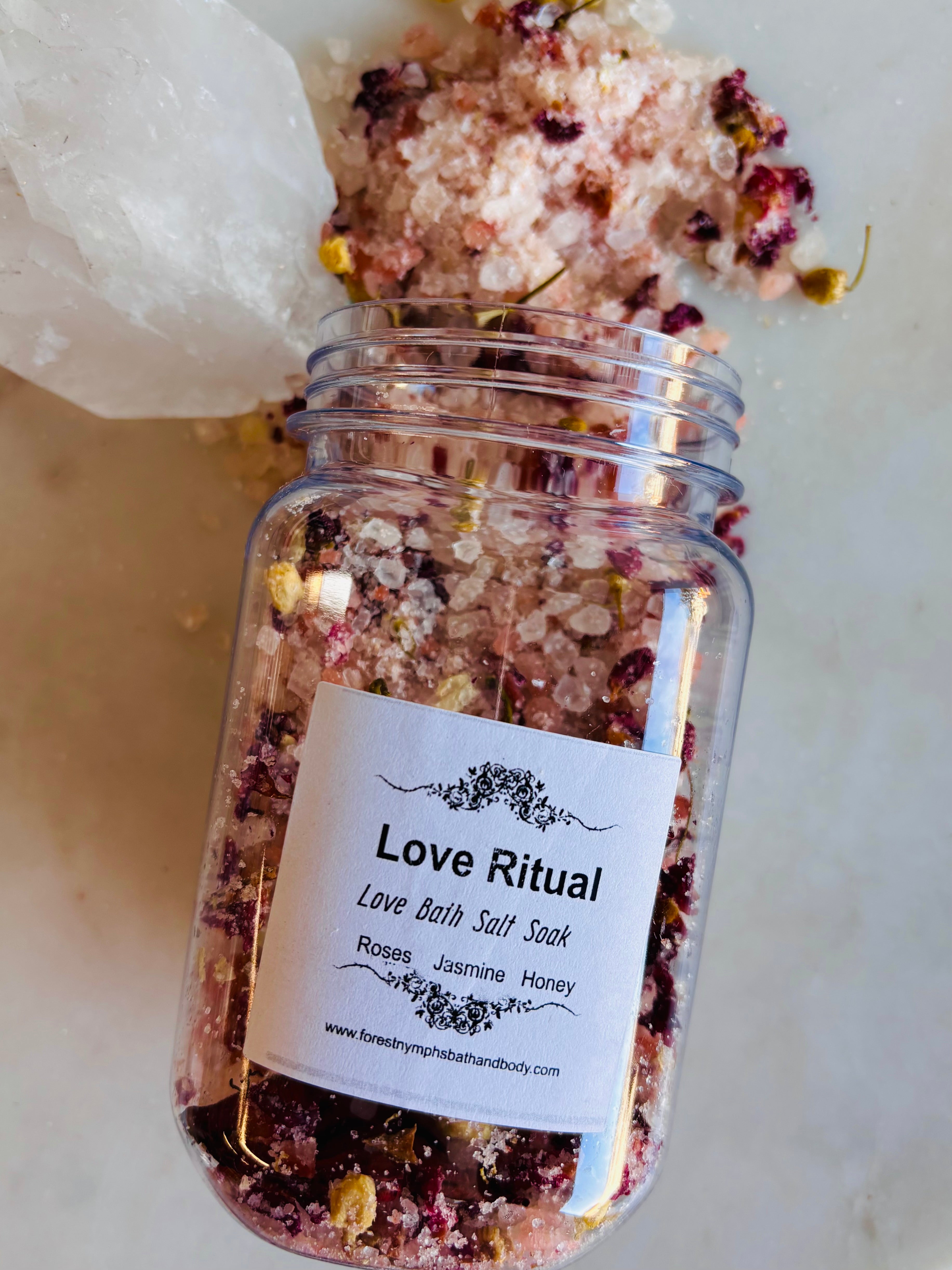 Love Ritual Bath Salts – Forest Nymphs Vegan Bath And Body